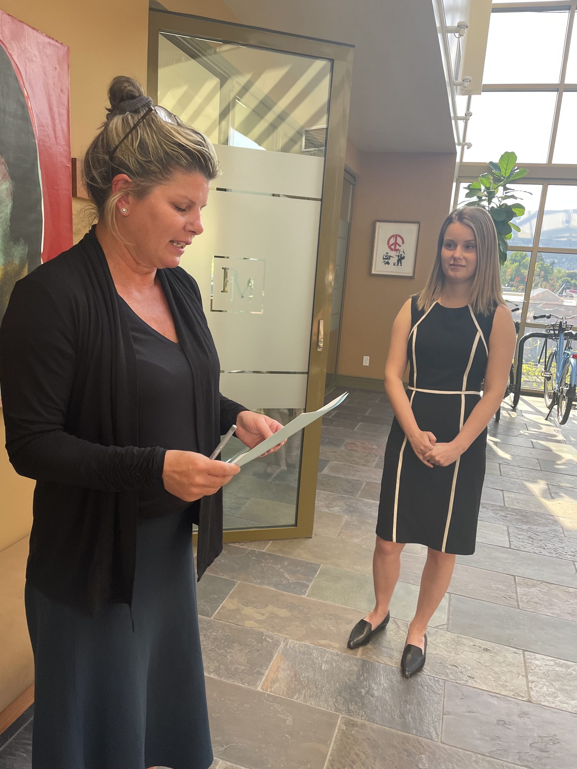 Delaney Long takes Barristers and Solicitors Oath at Pushor Mitchell ...