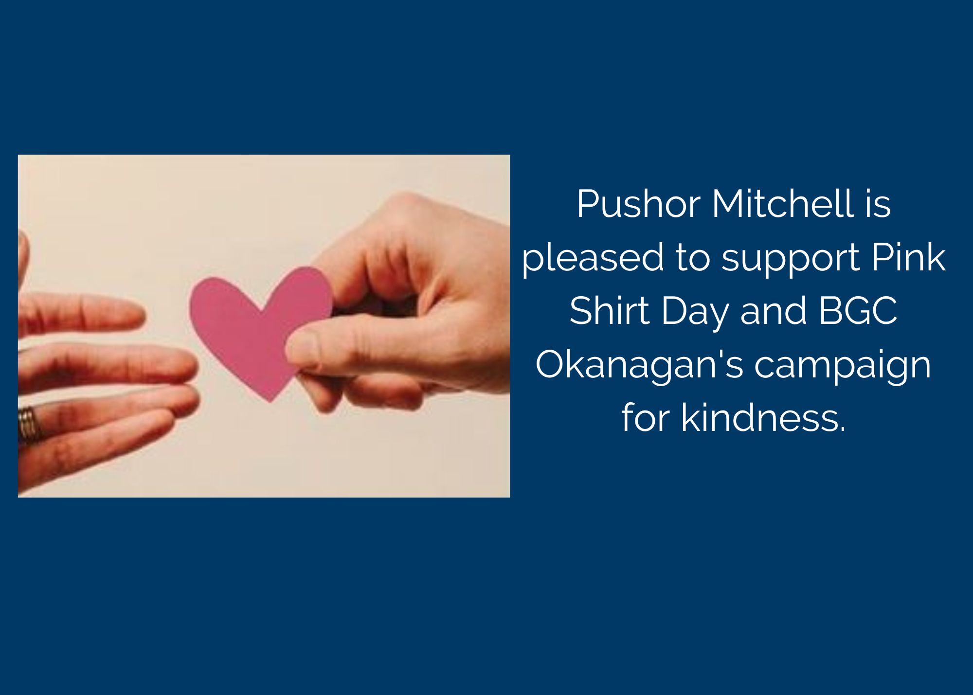 Pushor Mitchell Recognizes Pink Shirt Day - Pushor Mitchell LLP Pushor Mitchell Recognizes Pink Shirt Day - Pushor Mitchell LLP